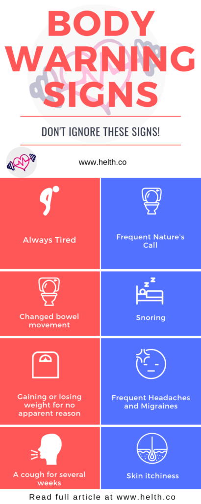 Body Warning Signs | Signs Of Unhealthy Body ⋆ The Health Exchange